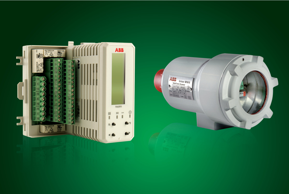 ABB 火焰监测系统 SF810-FOC-IR 火焰放大器 Uvisor FAU810 SF810-阿里巴巴