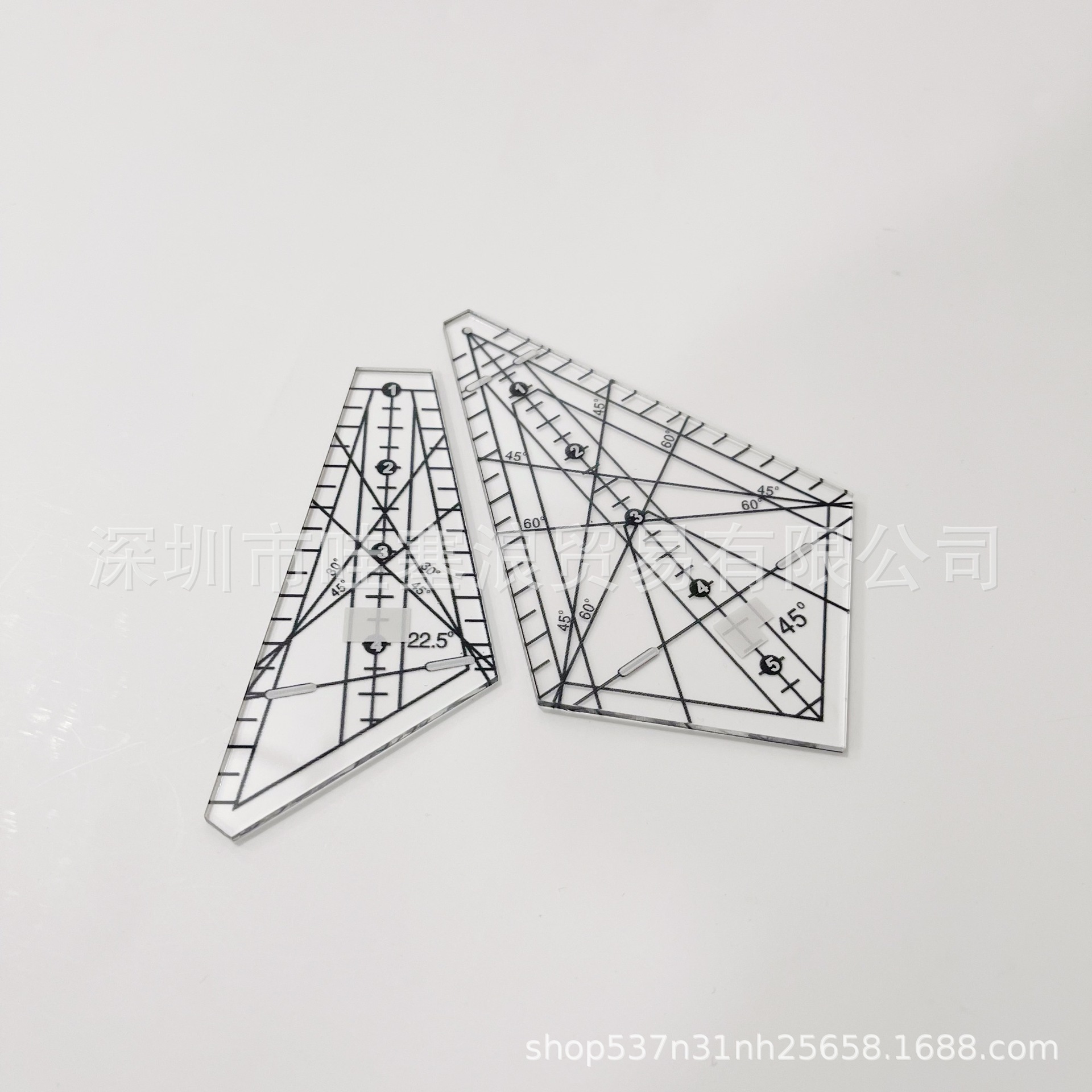 Art Ruler Squedge 22.5 Template新款新亚克力缝纫 拼布模板 DIY-阿里巴巴