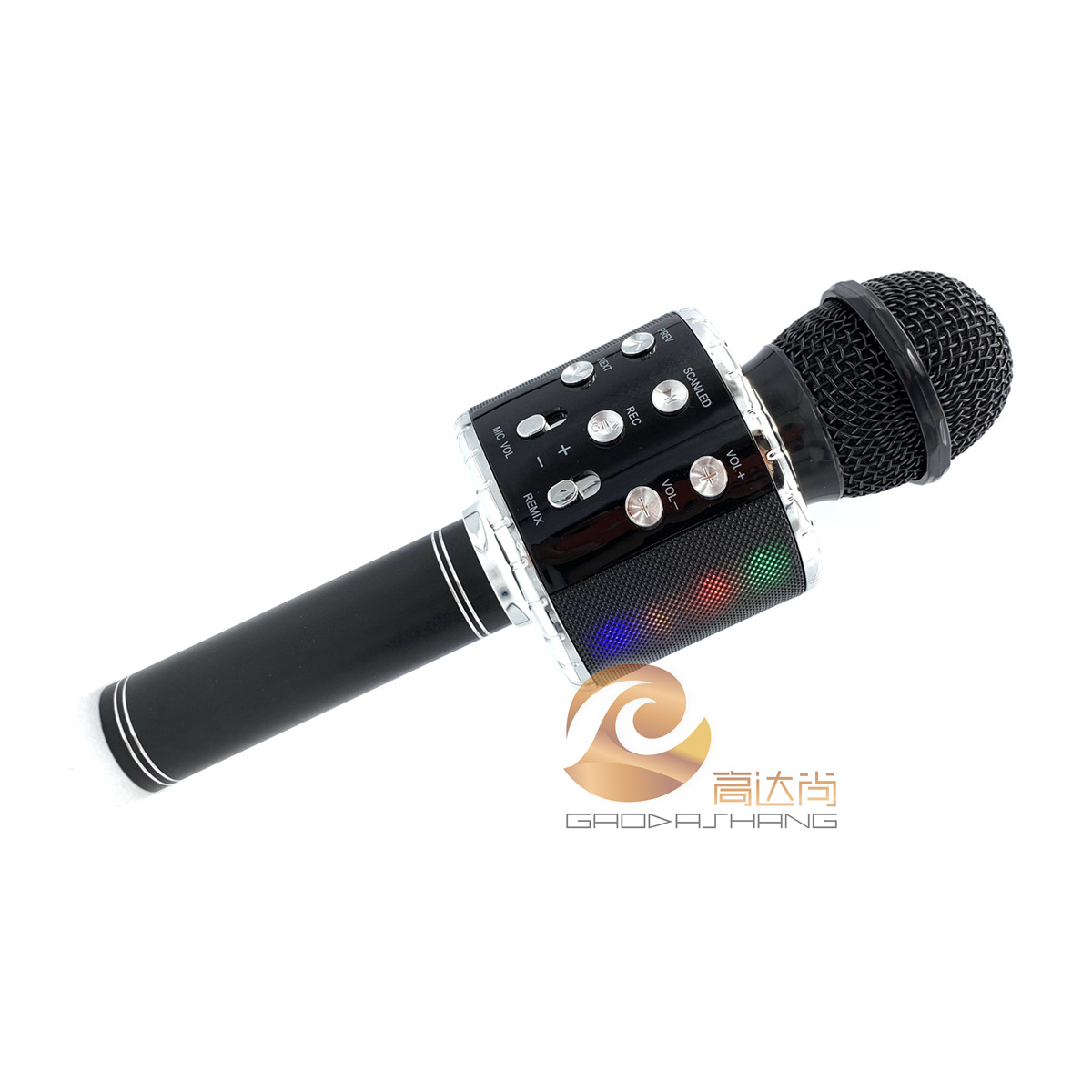 WS858L带灯话筒音响一体无线蓝牙麦克风家庭k歌宝手机k歌手持音箱-阿里巴巴