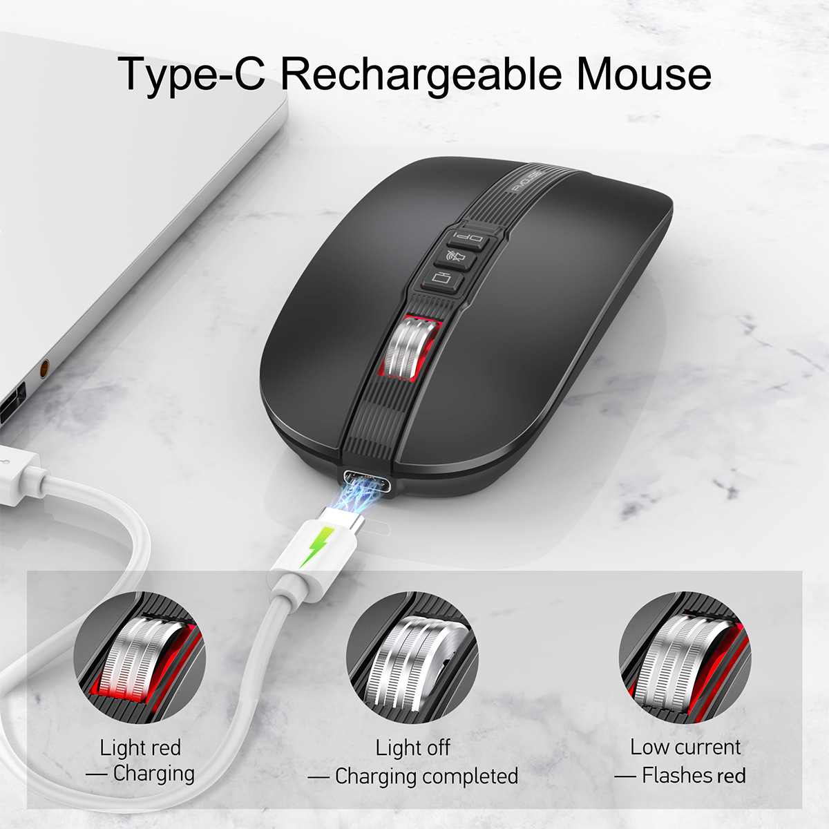 新无线10M蓝牙双模2.4G/BT5.1静音鼠标Mouse 2400DPI 6D 游戏办公-阿里巴巴