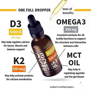跨境热卖 有机维生素D3k2滴Organic Vitamin D3 K2 Drops工厂加工-阿里巴巴