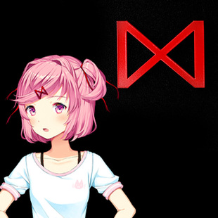 cosplay心跳发饰文学部夏树cos发卡娜苏琪发饰红色丝带-阿里巴巴