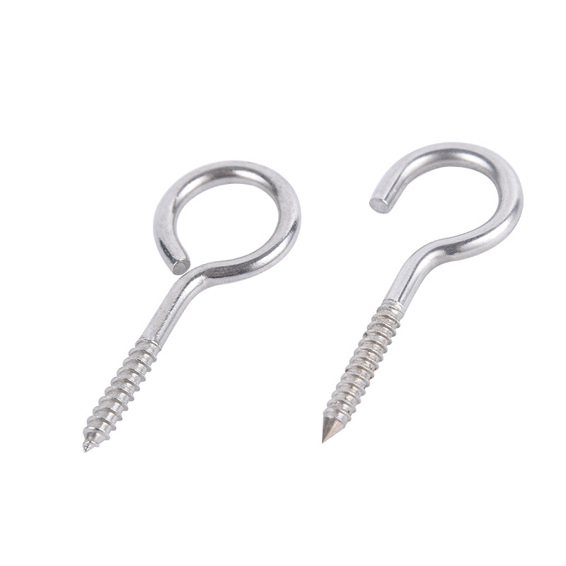 304 stainless steel sheep eye self-tapping screw hook ring-shaped self-tapping screw self ...