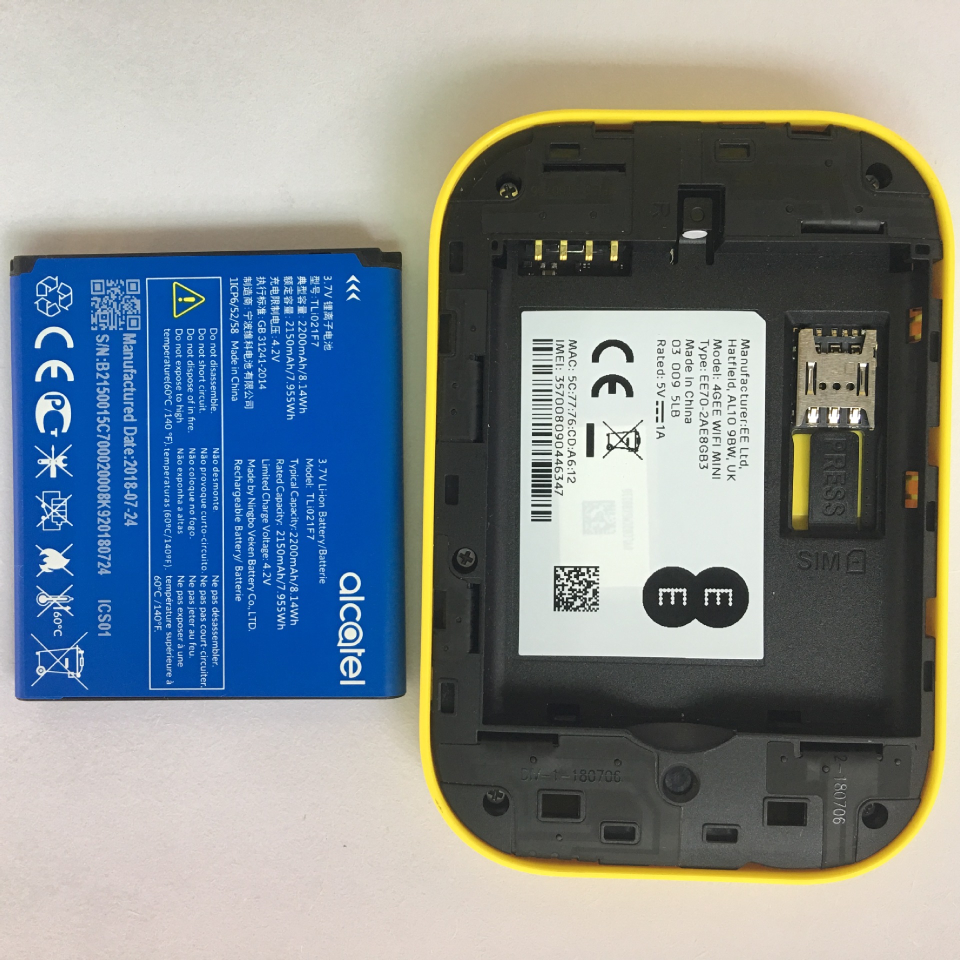 阿尔卡特Alcatel EE70 插卡 4G无线路由器随身WIFI ee71 mifi-阿里巴巴