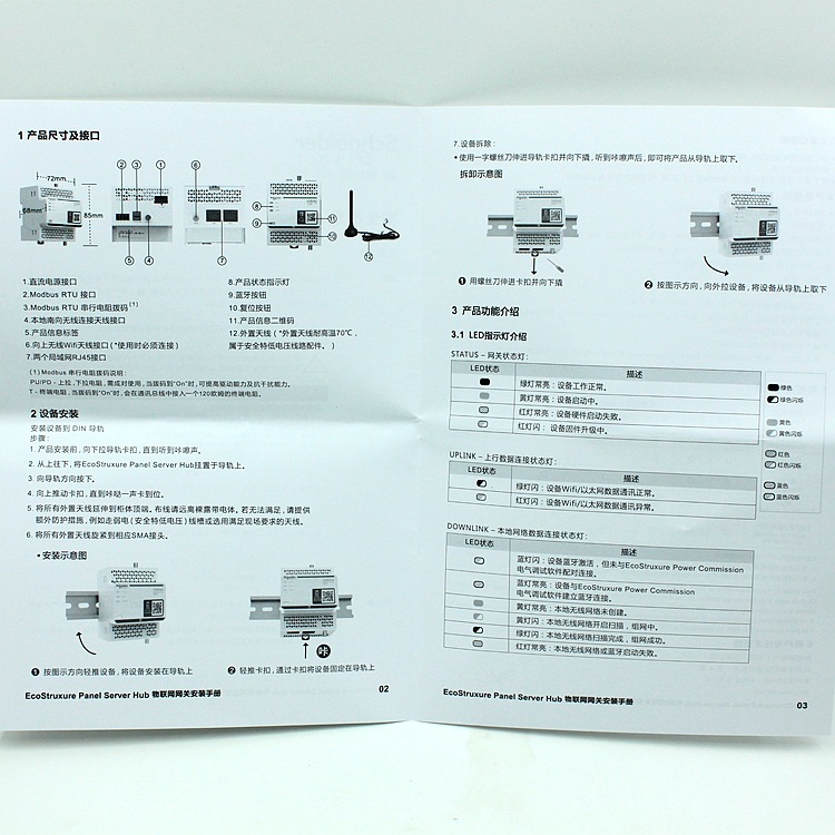 施耐德PAS700 以太网网关,提供485接口,支持Zigbee设备连接-阿里巴巴