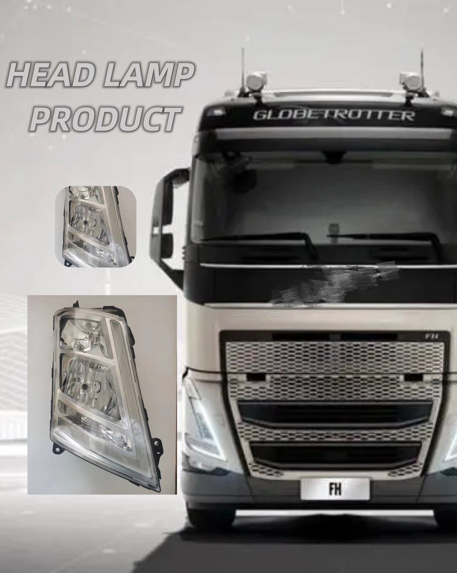 适用于沃尔沃卡车 泵车 FH16卡车大灯22239217 22239219-阿里巴巴