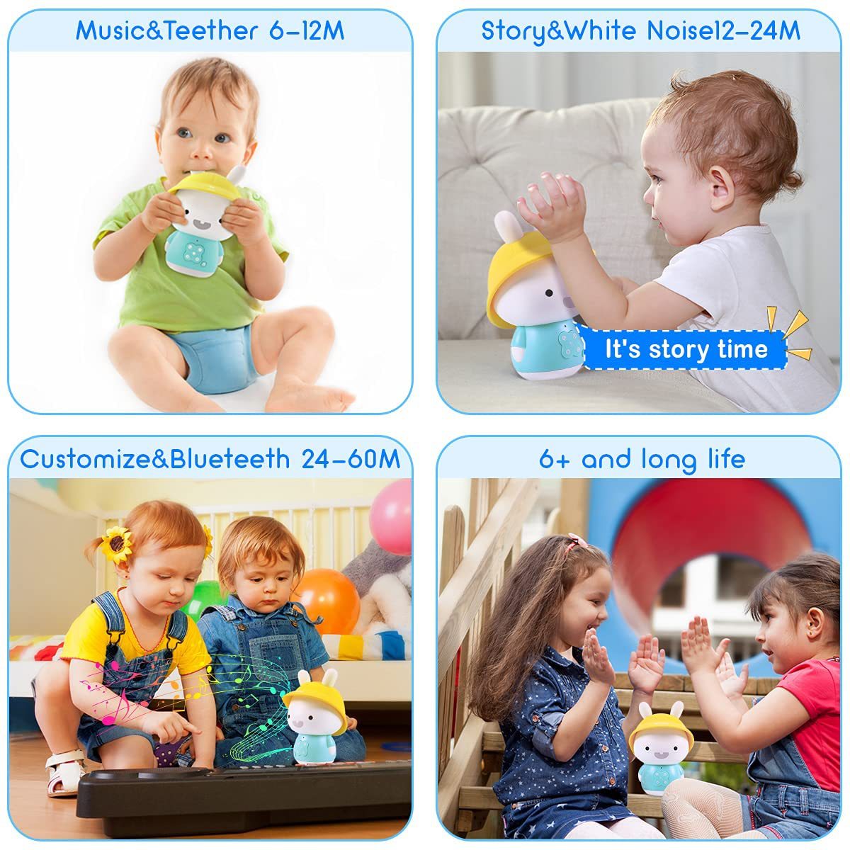 Alilo Smart Learning Robot Bunny Toy Bluetooth Baby Gift-阿里巴巴
