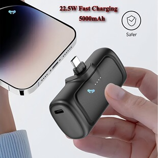 22.5W Fast Charging 5000mAh Mini Portable Charger usb C跨境-阿里巴巴