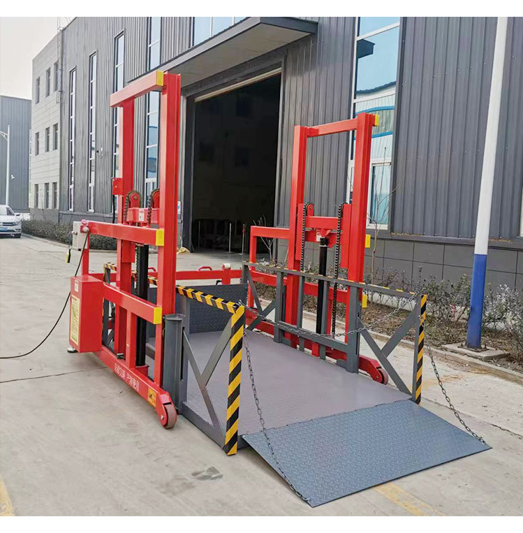 小型移动卸货平台2吨电动液压装卸平台集装箱装车升降台卸货神器-阿里巴巴