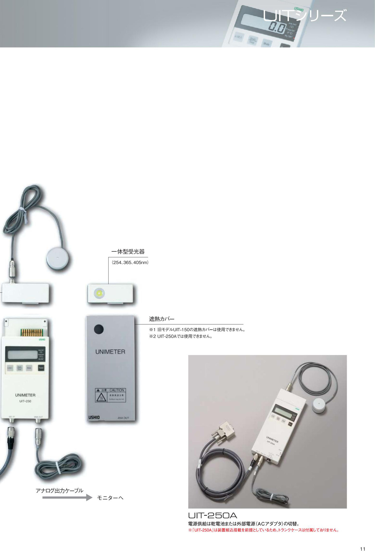 日本USHIO牛尾手持数显紫外线照度计UIT-250照度计探头UVD-S365-阿里巴巴