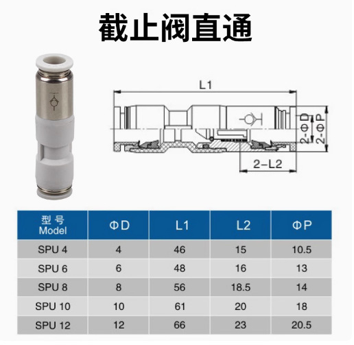 亚德客ASPU管端型快插接头-阿里巴巴
