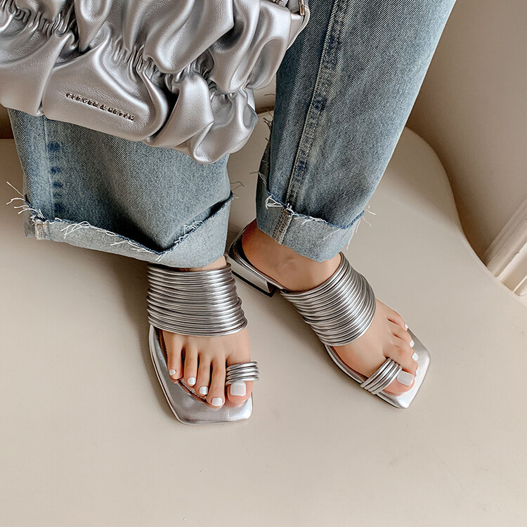 CHIKO Kaylea Open Toe Block Heels Slides Sandals