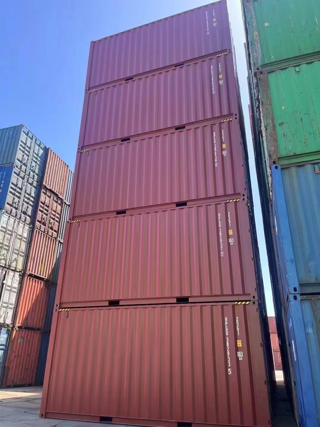 20英尺超高集装箱(20HC)港口货柜标准防爆海运集装箱海运集装箱子-阿里巴巴