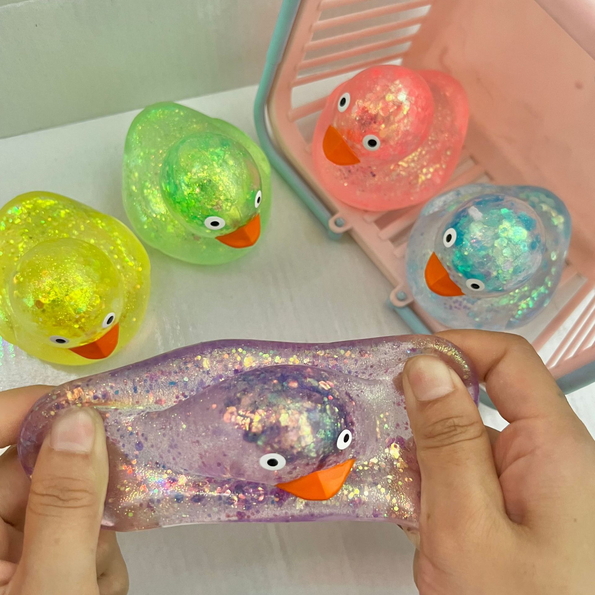 跨境爆款高颜值鸭子麦芽糖捏捏乐慢回弹解压玩具儿童礼物减压发泄-阿里巴巴