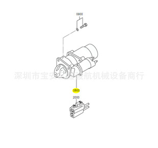 MITSUBISHI三菱S6R/S6R2-MPTK启动马达STARTER 37566-45201 7.5KW-阿里巴巴