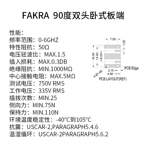 Fakra 90度双头卧式板端 TE 2289722-8 Rosenberg 59S2DA-40MT5-H-阿里巴巴