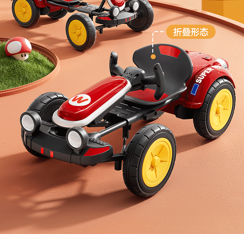儿童电动车丁车可坐大人男女孩四轮汽车电瓶车遥控玩具车可充电-阿里巴巴