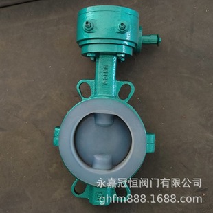 手动碳钢衬氟蝶阀 对夹式衬氟蝶阀 D371F46-10C DN700-阿里巴巴