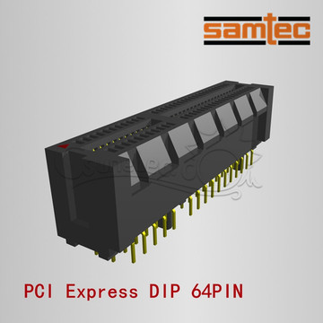 PCI-E 连接器 X4 64PIN 间距1.0 PCIE边缘卡座 可装备国产化方案-阿里巴巴