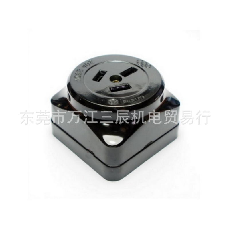 台湾嵘光OLYMPIA五洲全电木明装插座WJA-1320A 20A 250V3P澳规Y型-阿里巴巴