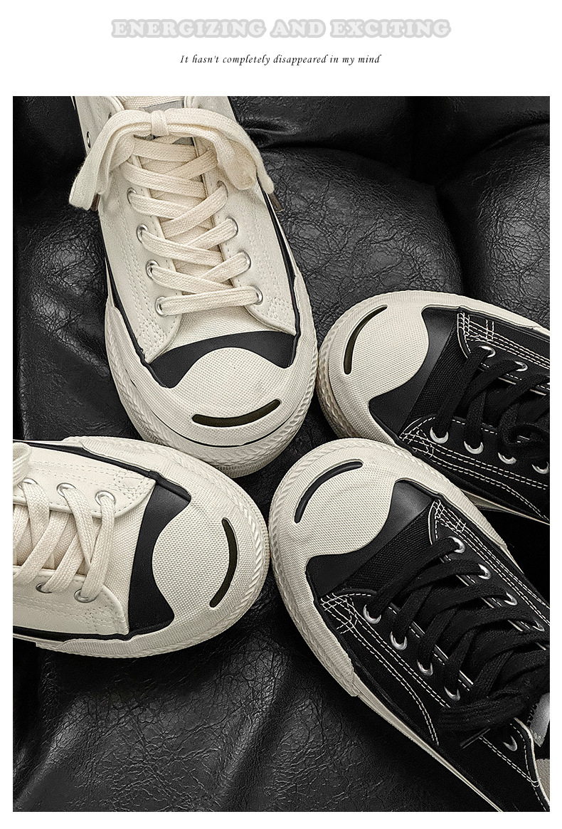 AFANTING 016b24SS 开口笑帆布鞋 透气 厚底硫化鞋 增高 男款潮鞋-阿里巴巴