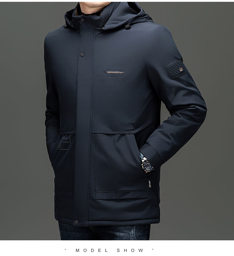 可拆内胆羽绒服 三合一冲锋衣抗寒男士连帽外套中老年保暖御寒-阿里巴巴