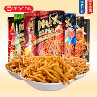 泰国网红进口小零食VFOODSMIX脆脆条75g香辣网红虾条膨化小吃薯条-阿里巴巴