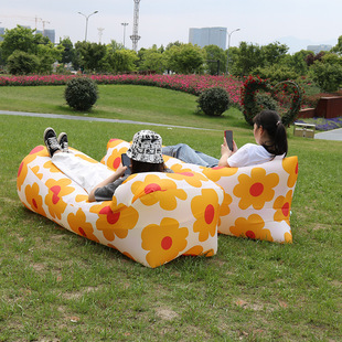 Sunflower Lazy Fast Inflatable Beach Sofa Outdoor Travel-阿里巴巴