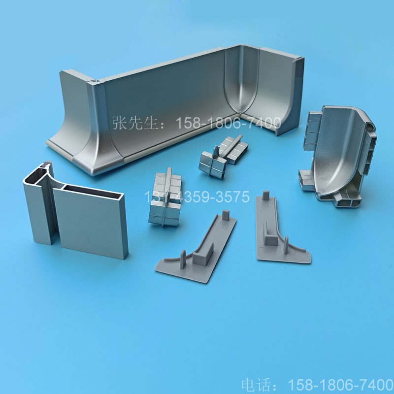 k04橱柜铝材堵头双层免拉手阴角阳角转角双层拉手工程用拉手配件-阿里巴巴