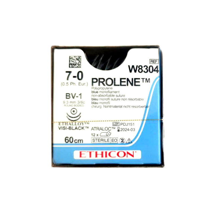 强生普理灵prolene聚丙烯不可吸收7-0W8304手部神经及血管缝合线-阿里巴巴
