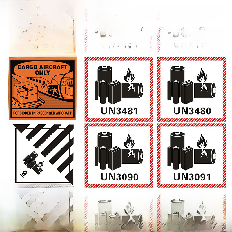 in stock UN3481 Battery Fireproof Label Lithium Battery Class 9 ...