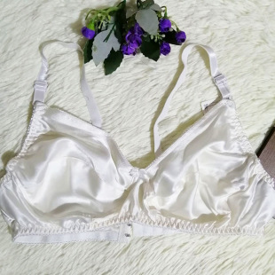 Single Layer Satin Silk Bra Women Girls Ultra-Thin Breathabl-阿里巴巴