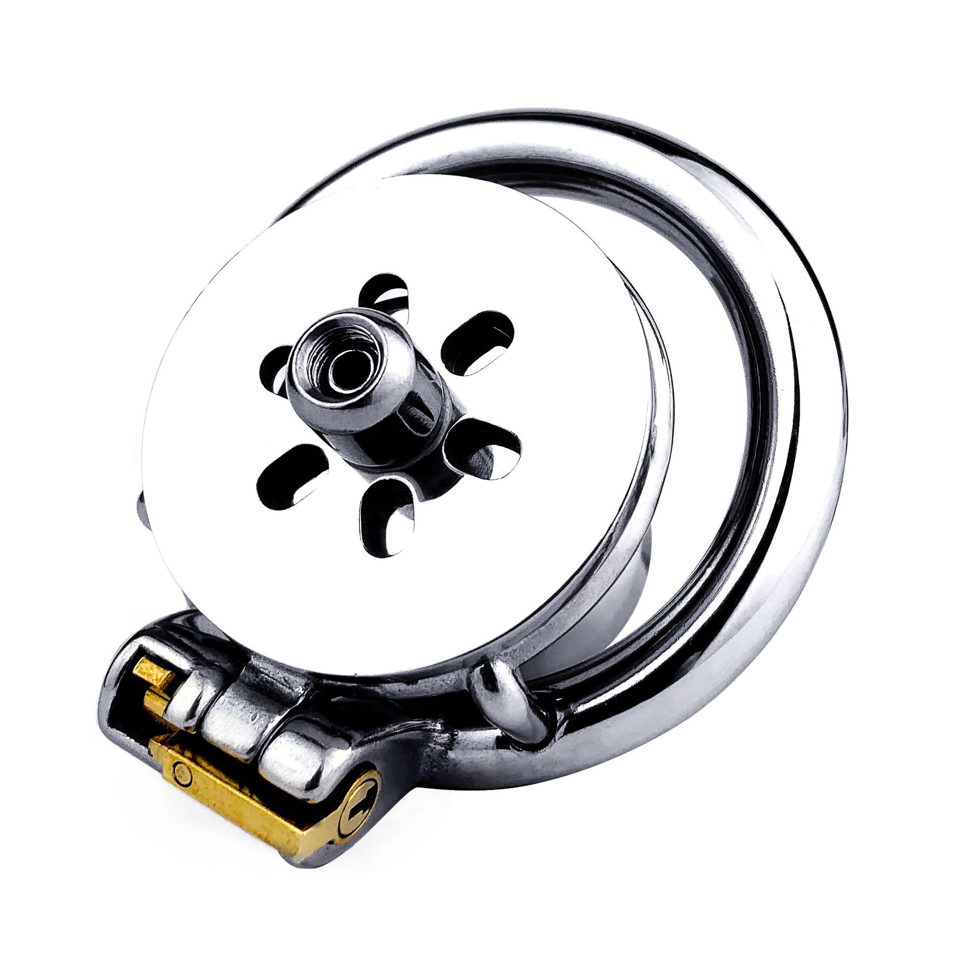 FRRK-402金属平板贞操锁负数CB锁搭配硅胶假阴茎可通水男性男用-阿里巴巴