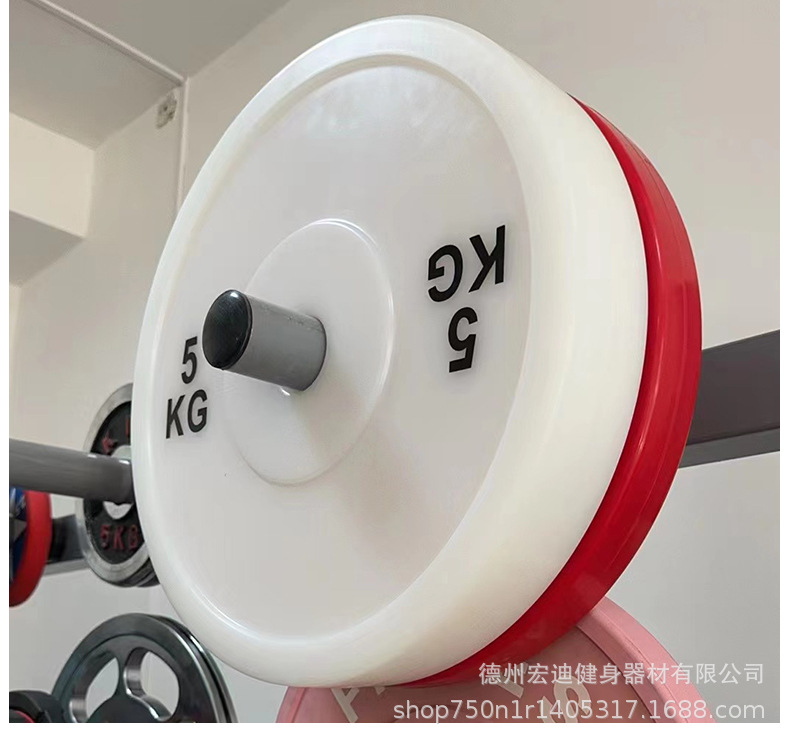 杠铃片技术片5kg2.5kg防摔裂举重PE塑料大片健身房家用轻级别-阿里巴巴