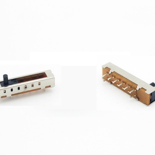 直销六档6档拨动按键大电流立卧式SSSK波段推动滑动开关SS-16F01-阿里巴巴