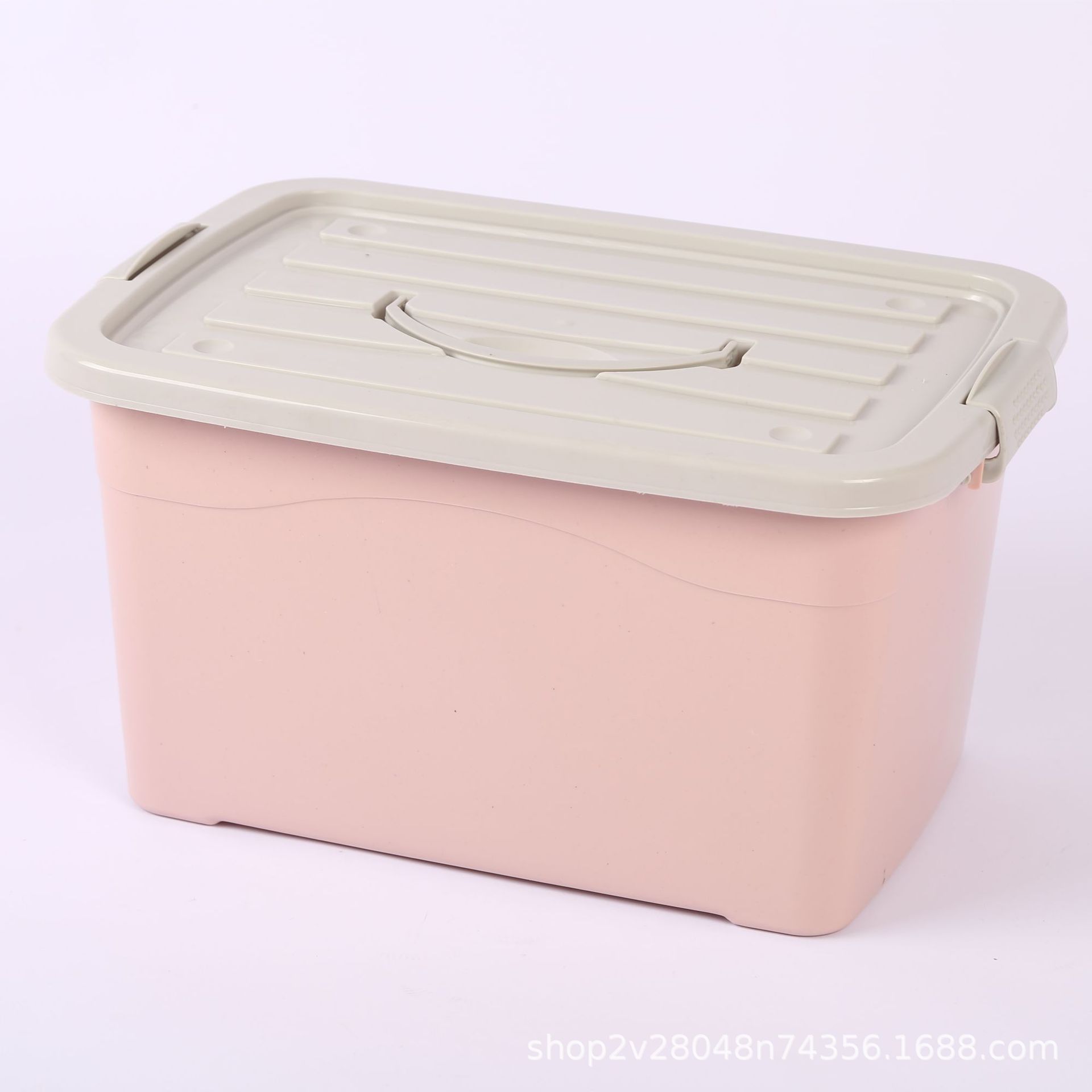 塑料收纳箱时尚塑料收纳盒整理箱手提箱收纳收纳筐家居印刷Logo-阿里巴巴