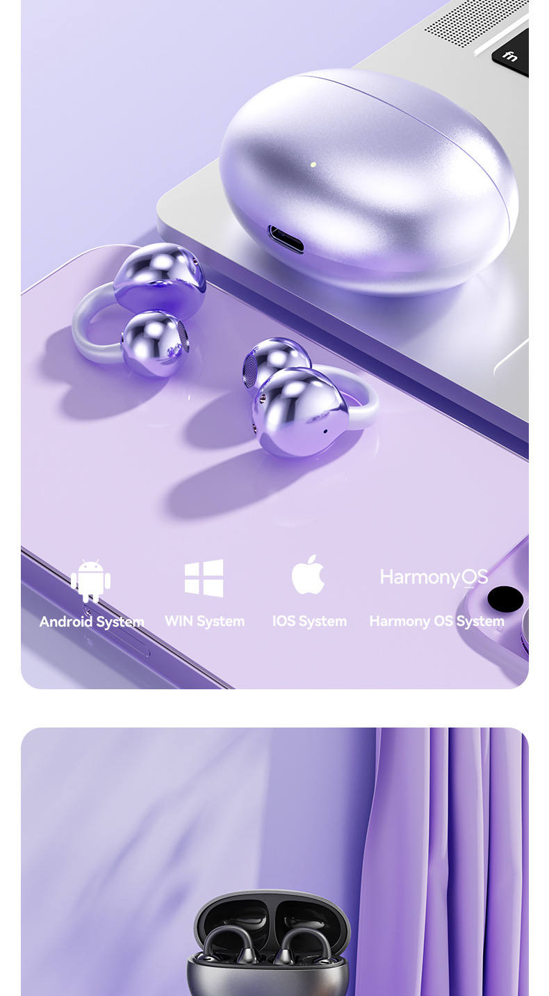 M91跨境新爆款耳夹式蓝牙耳机超长续航TWS无线对耳Ai翻译蓝牙耳机-阿里巴巴