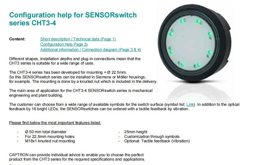 德国CAPTRON凯本隆 触摸开关CHT3-151P-H/TG-SR-阿里巴巴