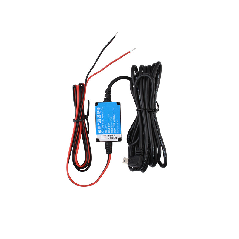 通电宝24V12V转5伏2安行车记录仪停车监控线ACC降压线缩时录像影-阿里巴巴