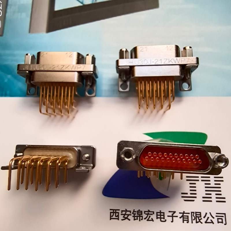 25针J30J微矩形连接器直插印制板型插头J30J-25TJN-J-阿里巴巴