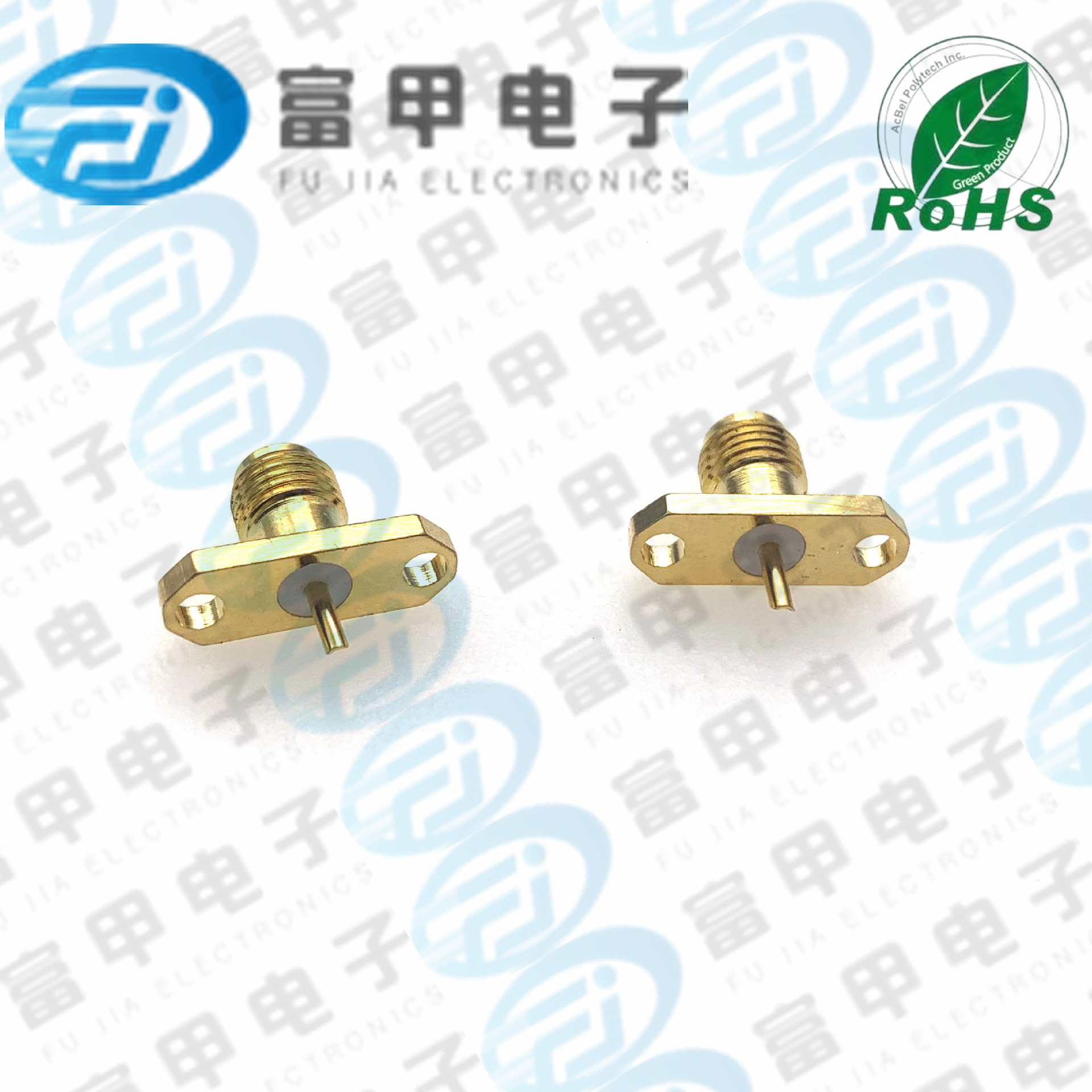 RF同轴连接器，SMA-KFD菱形全铜镀金 接头-阿里巴巴