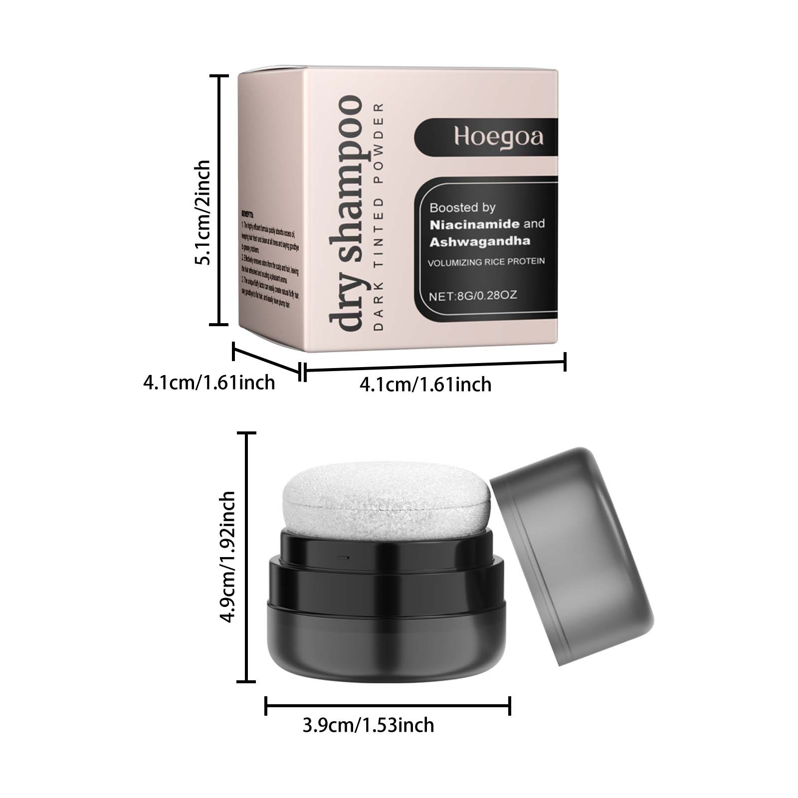 Hoegoa 干洗头发蓬松粉 蓬松秀发清爽发型便携式刘海免洗干发粉-阿里巴巴