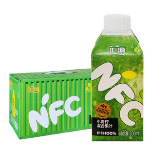 汇源果汁 汇源NFC100%小青柠混合果汁 200ml*10盒 整箱果汁饮品-阿里巴巴