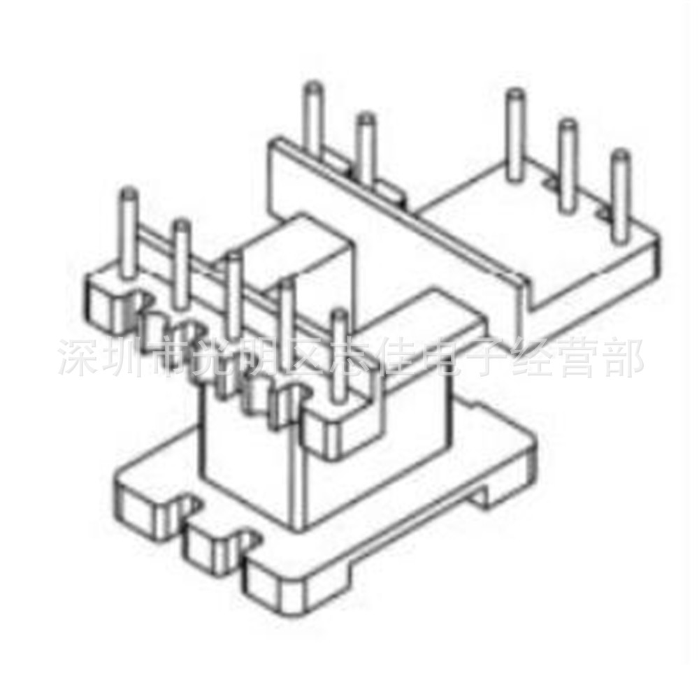 EE1910变压器骨架EE1910通讯骨架电源骨架加宽立式5+2+3针G1910-阿里巴巴