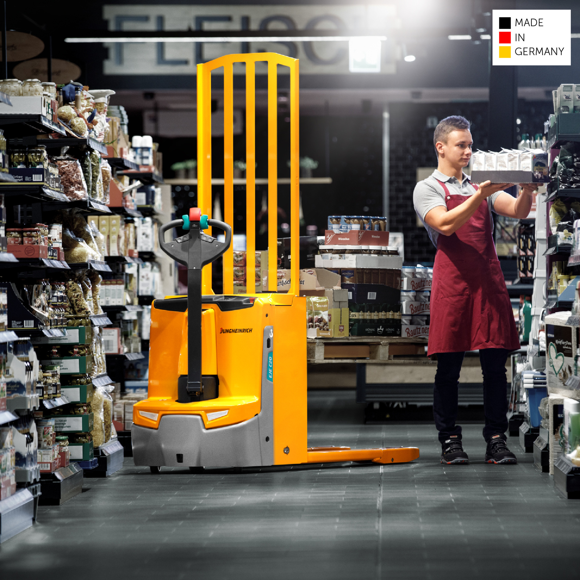 德国永恒力ERE MB系列站驾式电动托盘车2.0/2.5t站驾电动搬运车-阿里巴巴