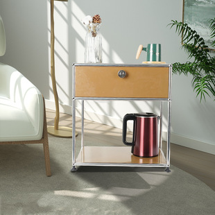 usm柜子中古床头柜卧室ins风现代模块不锈钢组装极简客厅餐边柜-阿里巴巴