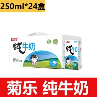 11月产菊乐经典纯牛奶 新鲜生牛乳全脂儿童早餐奶 整箱 255g*24盒-阿里巴巴