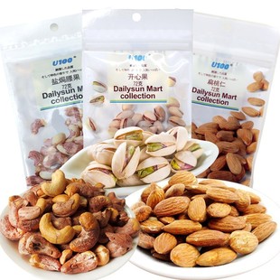 澳门品牌U100开心果盐焗腰果扁桃仁72g 坚果炒货休闲食品批发-阿里巴巴