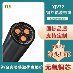 国标YJV32钢丝铠装电缆10kv高压铜芯电力电缆3*50/70/90/120平方-阿里巴巴