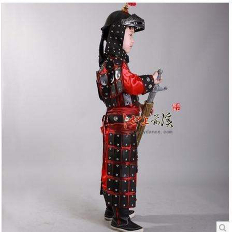Boy Chinese ancient folk warrior swordsman cosplay costumes general ...